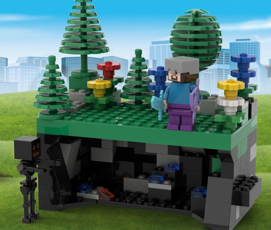 LEGO MOC Leo's Minecraft Mine by FrankCoupal | Rebrickable - Build with ...