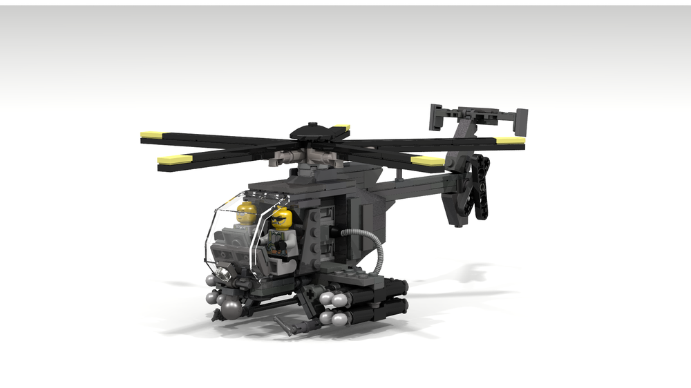 LEGO MOC MH-6 Little Bird by DarthDesigner | Rebrickable - Build with LEGO