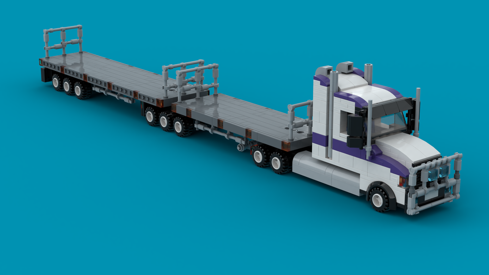 LEGO MOC sleep cab truck b double by Absolute_lego_builds | Rebrickable ...