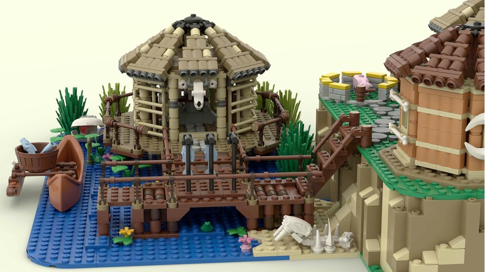 LEGO MOC Prehistoric Village by LegoBricking | Rebrickable - Build with ...