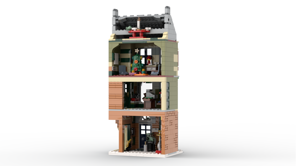 LEGO MOC 10308 Holiday main street by Lenarex | Rebrickable - Build ...