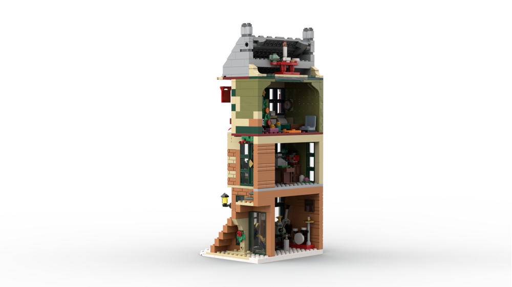 LEGO MOC 10308 Holiday main street by Lenarex | Rebrickable - Build ...