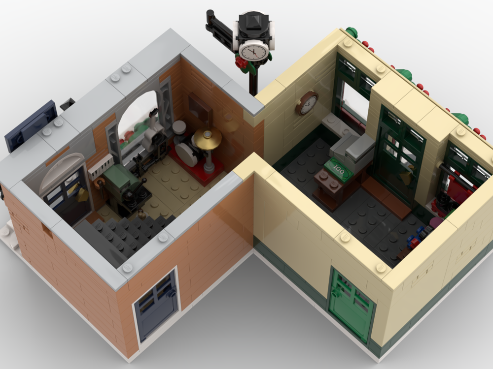 Lego Moc Corner Holiday Main Street By Brick Artisan Rebrickable