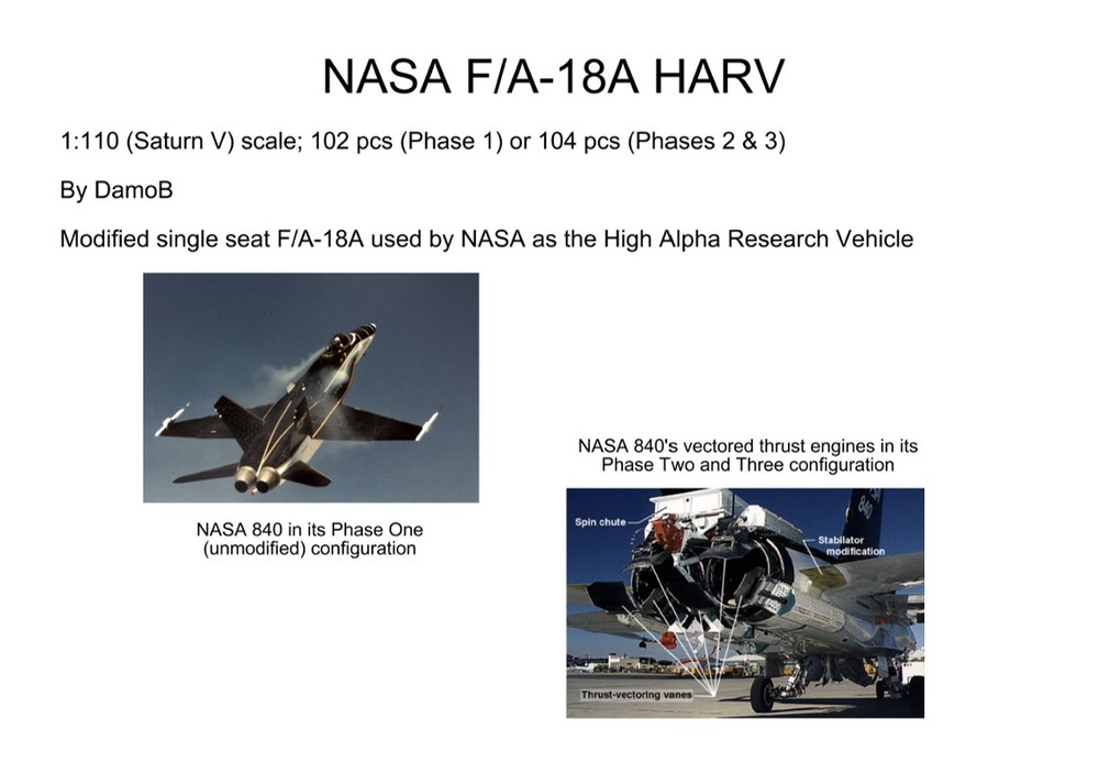 LEGO MOC DamoB's NASA F/A-18 High Alpha Research Vehicle (HARV) by ...