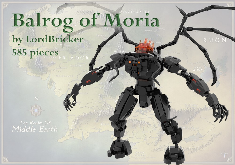 LEGO MOC Balrog of Moria by LordBricker | Rebrickable - Build with LEGO