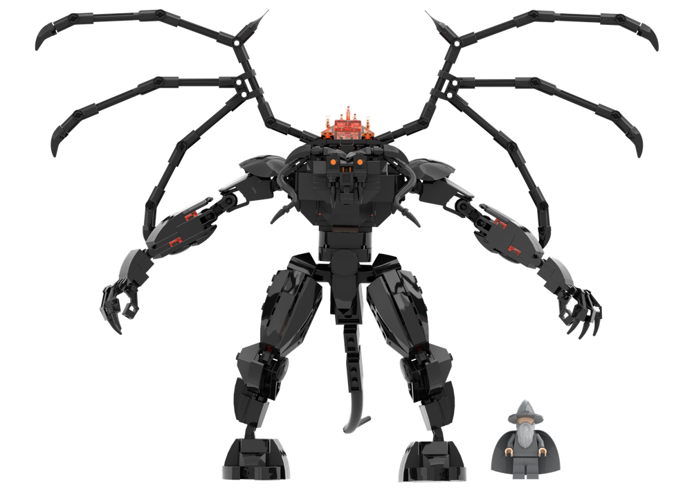 Lego Moc Balrog Of Moria By Lordbricker Rebrickable Build With Lego