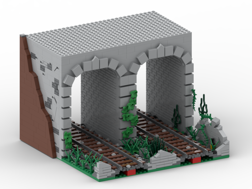 LEGO MOC Underground Station Tunnel by Legofan21 | Rebrickable - Build ...