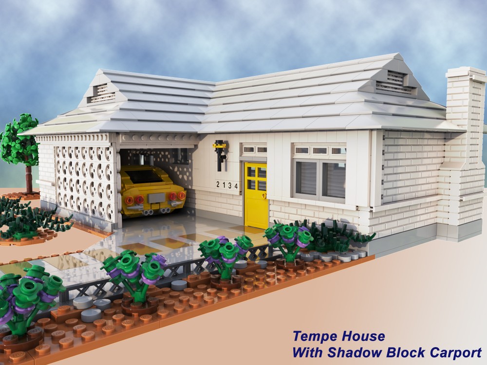 LEGO MOC Tempe House with Shadow Block Carport by Thomus_Bean ...