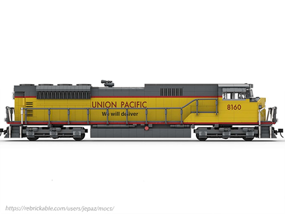 LEGO MOC EMD SD90/43MAC Union Pacific by jepaz | Rebrickable - Build with LEGO