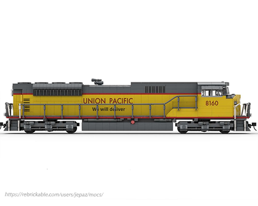 LEGO MOC EMD SD90/43MAC Union Pacific by jepaz | Rebrickable - Build ...