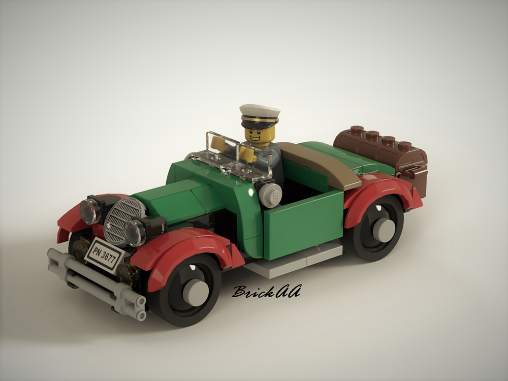 LEGO MOC Vintage roadster by BrickAA | Rebrickable - Build with LEGO