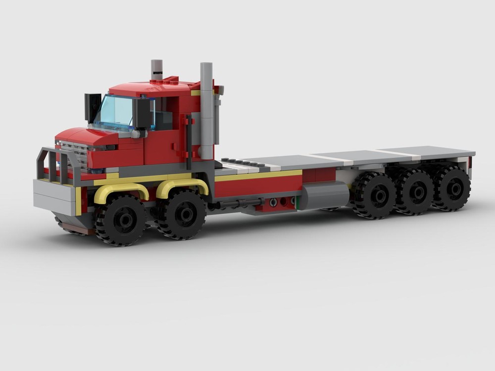 LEGO MOC Tri-drive Flat Deck Truck by Unknown1 | Rebrickable - Build ...
