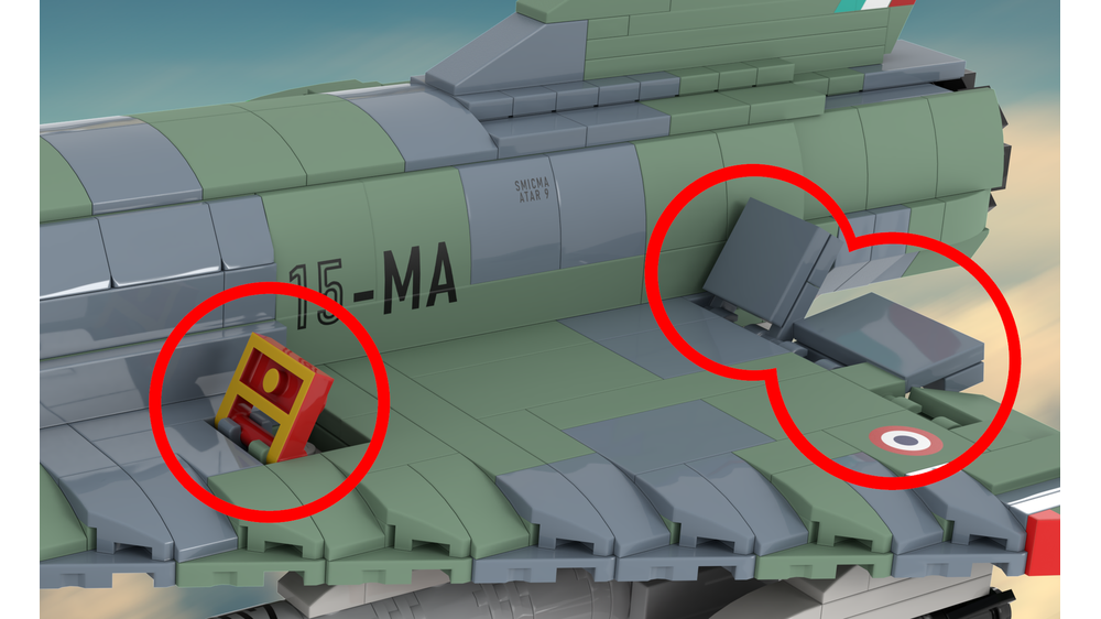 LEGO MOC 1/35 Mirage III by SHELTER_OhOh | Rebrickable - Build with LEGO