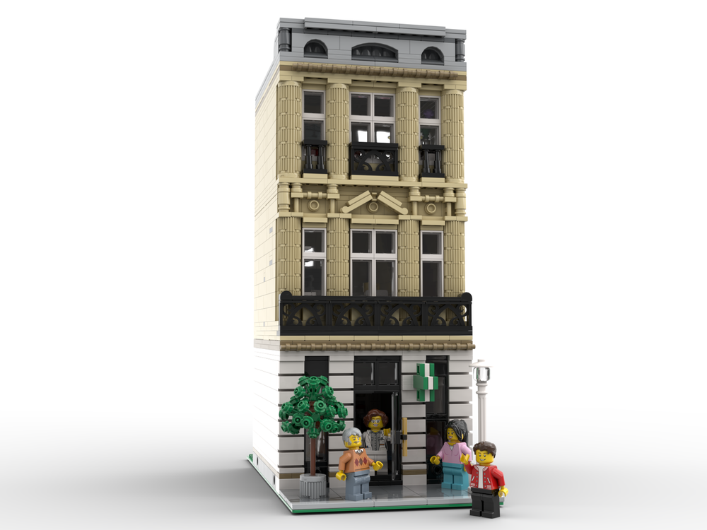 LEGO MOC-125391 Old Town Pharmacy by Mattysek289 | Rebrickable - Build ...