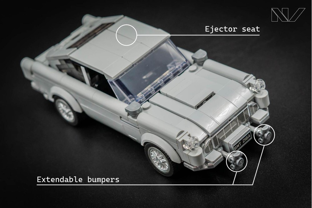 Lego Moc Aston Martin Db5 007 By Nv Carmocs Rebrickable Build