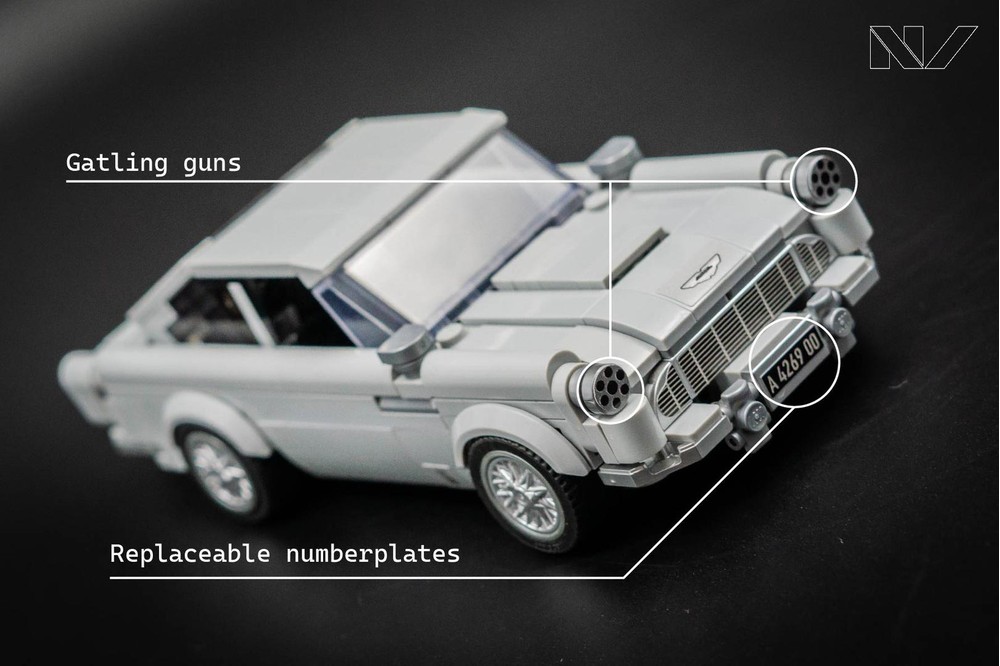 Lego Moc Aston Martin Db5 007 By Nv Carmocs Rebrickable Build