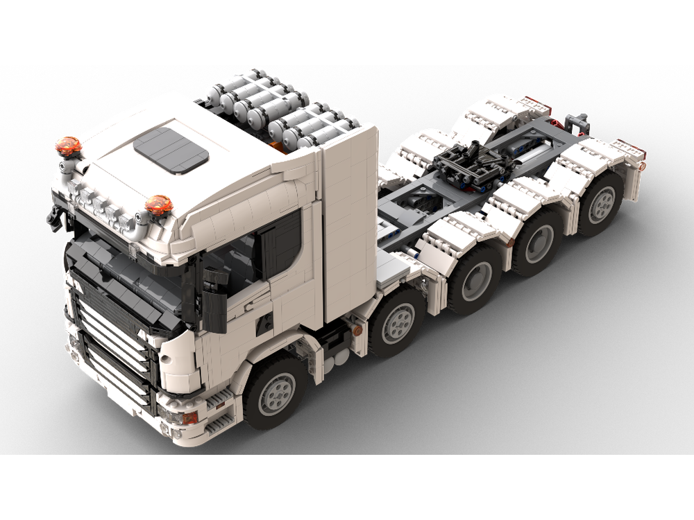 Lego Moc Inloader Semitrailer 19wide By Efferman Rebrickable Build
