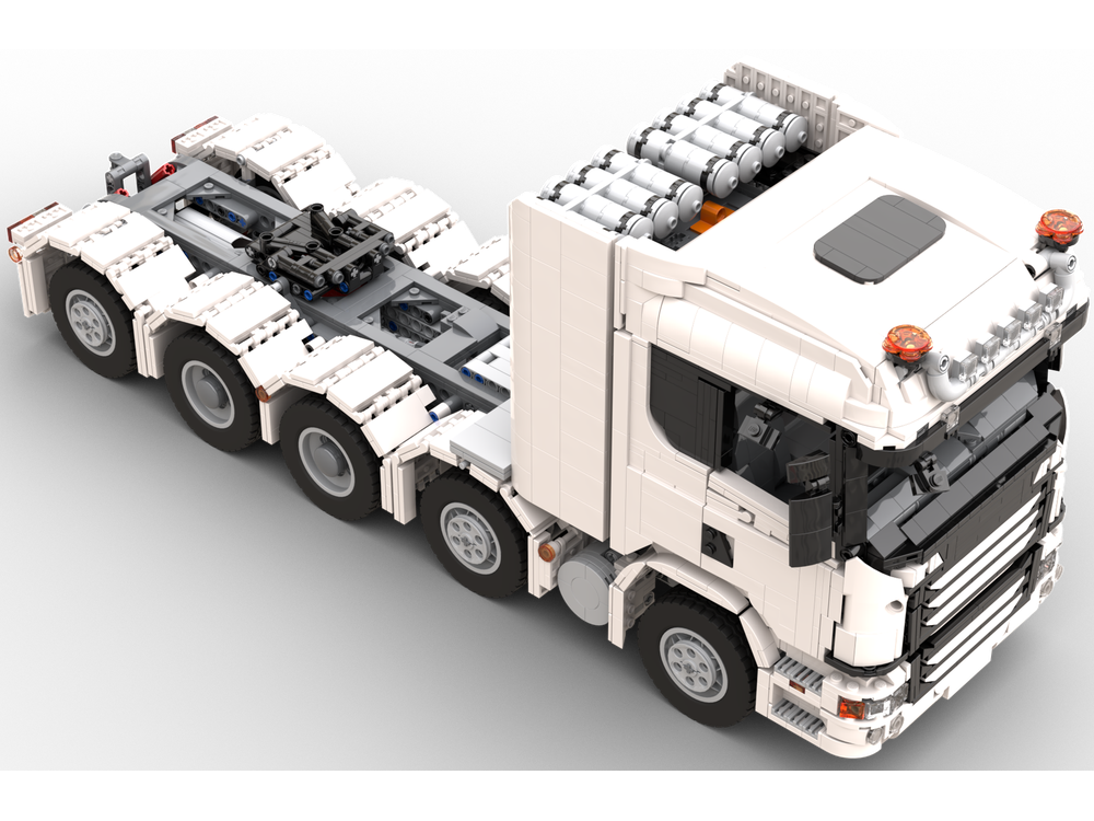 Lego Moc Inloader Semitrailer 19wide By Efferman Rebrickable Build