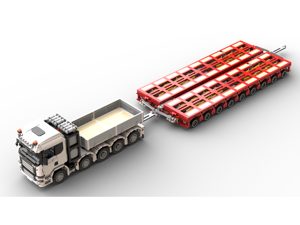Lego Moc Inloader Semitrailer 19wide By Efferman Rebrickable Build
