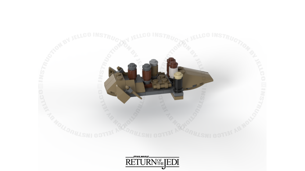 Lego Moc Episode Vi Micro Diorama Escape From Jabba Desert Skiff