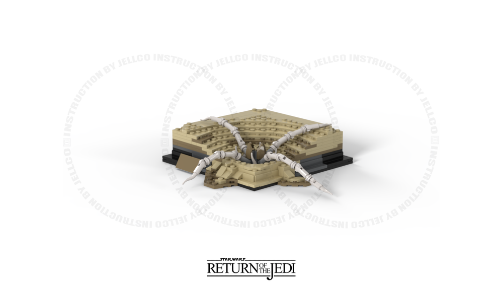 Lego Moc Episode Vi Micro Diorama Escape From Jabba Desert Skiff