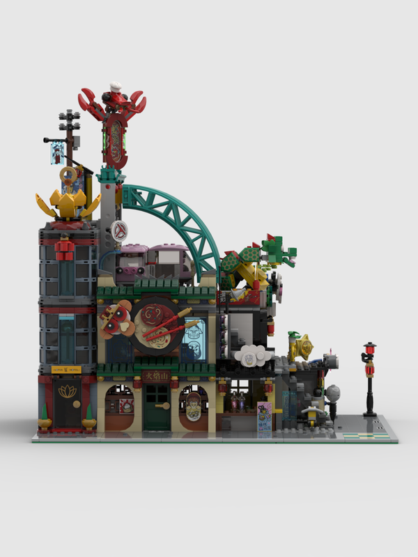 LEGO MOC City of Lanterns Modular by KTBrickworks | Rebrickable - Build ...