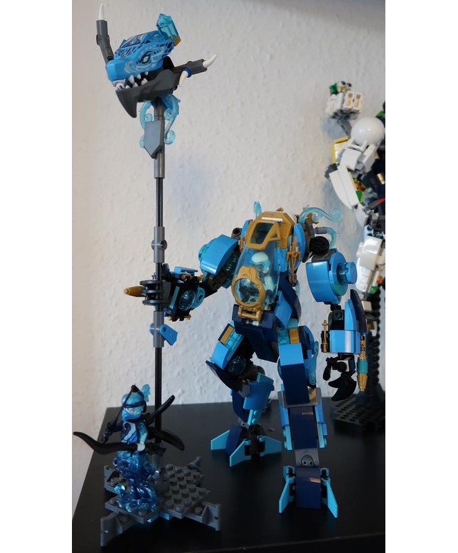 LEGO MOC Water Dragon Mech by re-creator | Rebrickable - Build with LEGO
