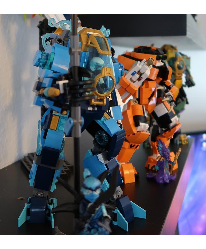 LEGO MOC Water Dragon Mech by re-creator | Rebrickable - Build with LEGO