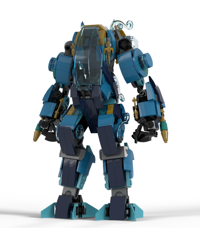 LEGO MOC Water Dragon Mech by re-creator | Rebrickable - Build with LEGO