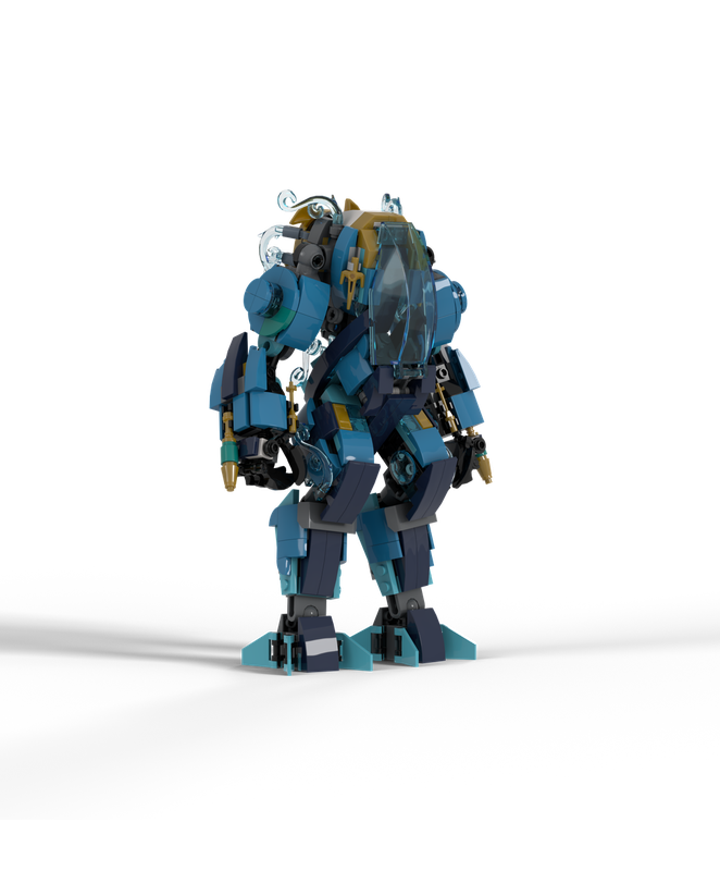 LEGO MOC Water Dragon Mech by re-creator | Rebrickable - Build with LEGO