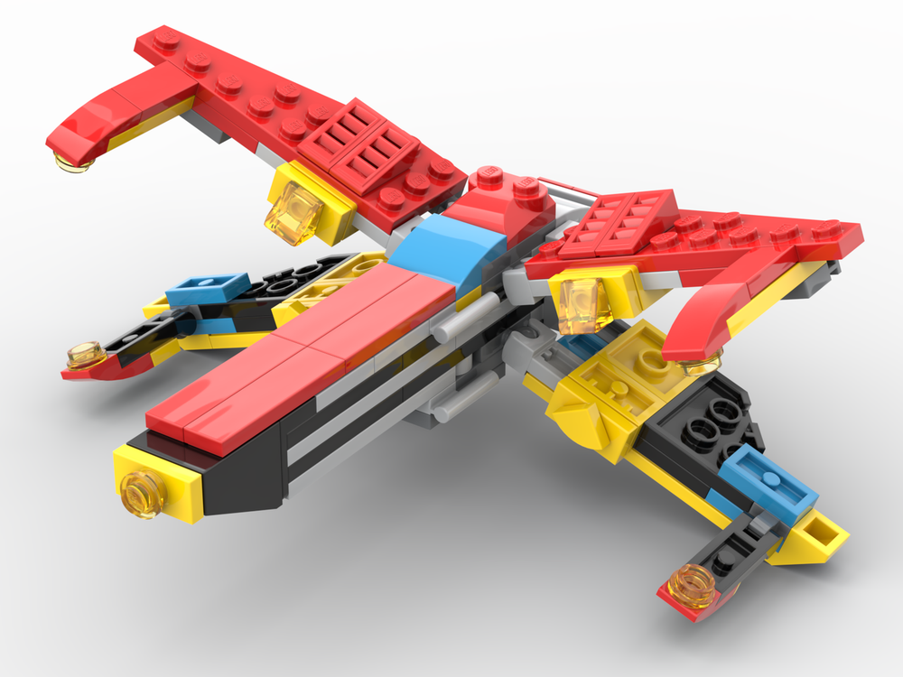 Lego Moc 31124 X Wing With Reinforced Wings By Dafeld Rebrickable