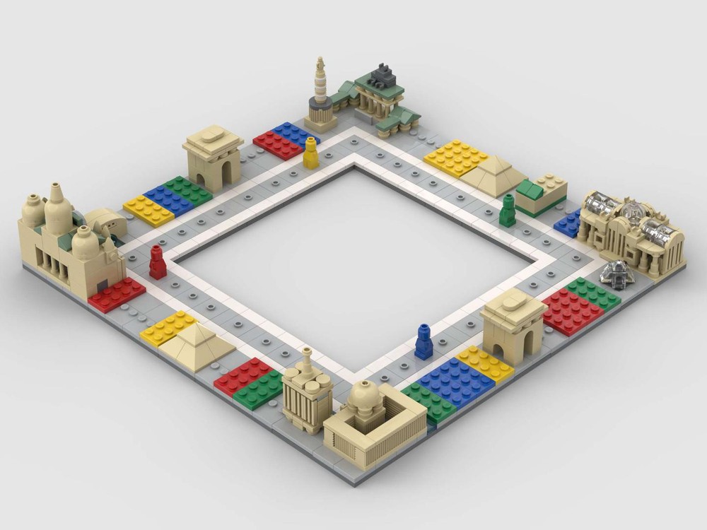 Lego Moc Rich Man Another Version Of Monopoly Square City By Uminuo