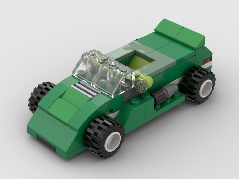 LEGO MOC Green racer by l_hendriksen | Rebrickable - Build with LEGO