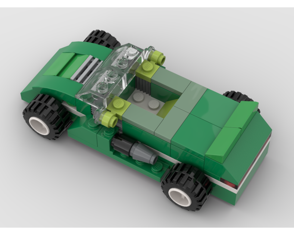 LEGO MOC Green racer by l_hendriksen | Rebrickable - Build with LEGO
