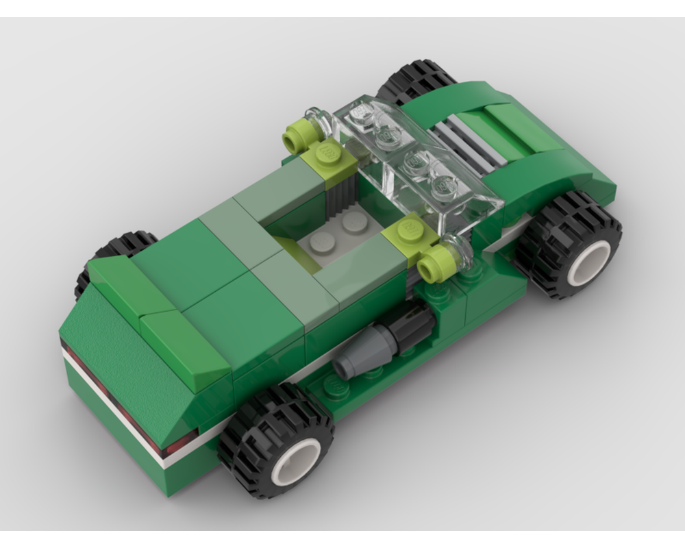 Lego Moc Green Racer By Lhendriksen Rebrickable Build With Lego