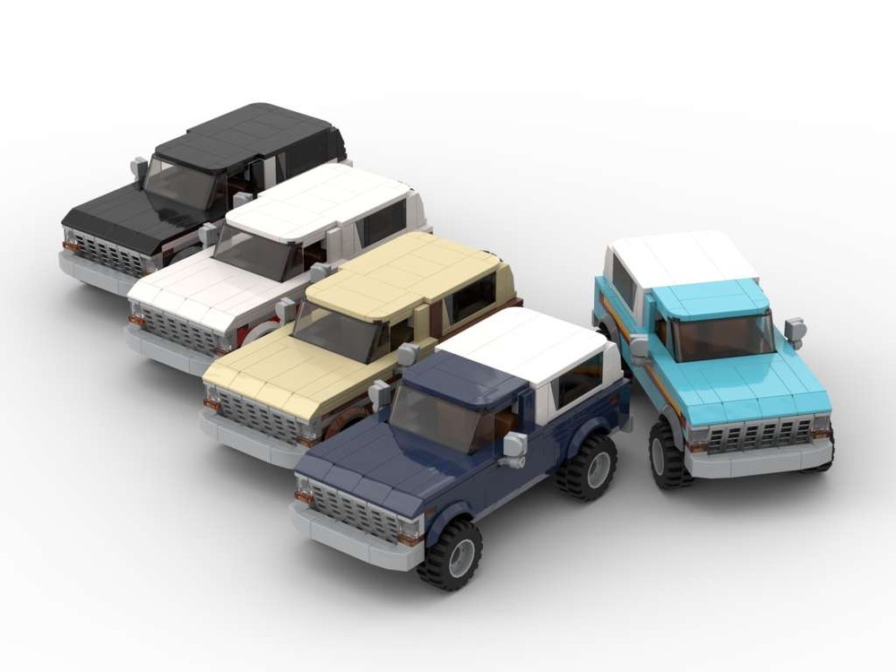 LEGO MOC 2nd Gen Built Tough Bronco - Set of Five Colors by ...