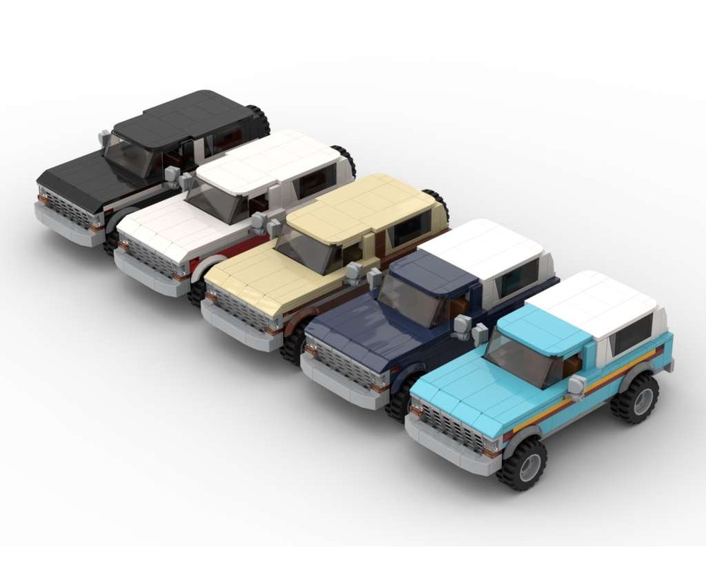 Lego Moc 2nd Gen Ford Bronco Set Of Five Colors By Ibrickeditup
