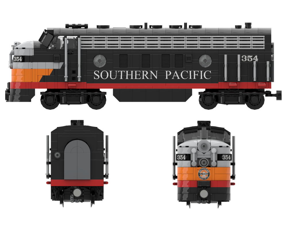 LEGO MOC SP EMD F7 by Dongeraldo | Rebrickable - Build with LEGO