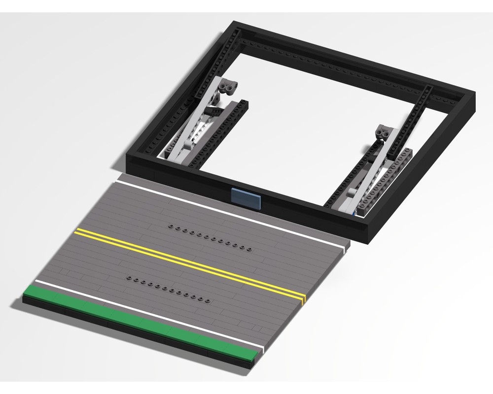 LEGO MOC Two Lanes Road Display by LeonhardJPG | Rebrickable - Build ...