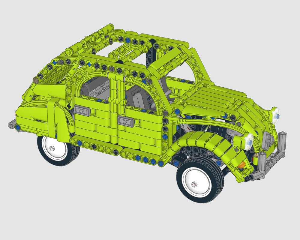 LEGO MOC Citroen 2CV - Green Lime Version by Nico71 | Rebrickable ...