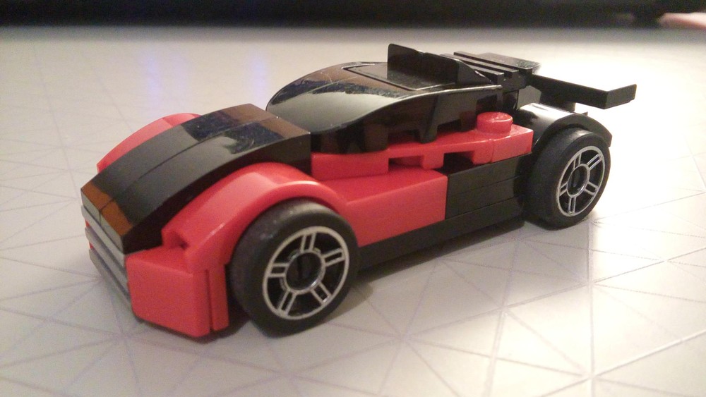 Lego Moc Red Car By Adrien Rebrickable Build With Lego