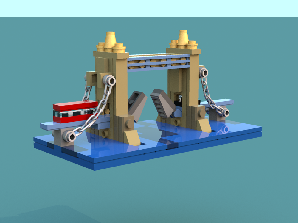 LEGO MOC Nano Tower Bridge by LegoOri | Rebrickable - Build with LEGO