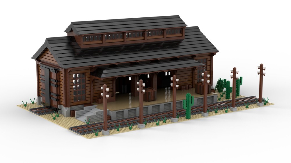 LEGO MOC Western - Hangar à marchandises - Goods shed - MOC by Mimi68 ...