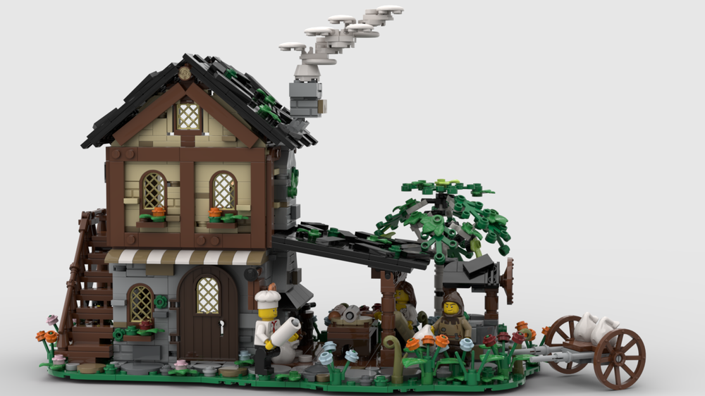 LEGO MOC Medieval Bakery by J.K. Brick | Rebrickable - Build with LEGO