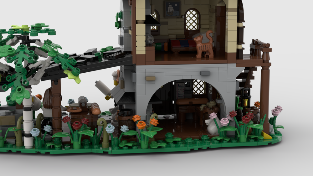 Lego Moc Medieval Bakery By Jk Brick Rebrickable Build With Lego