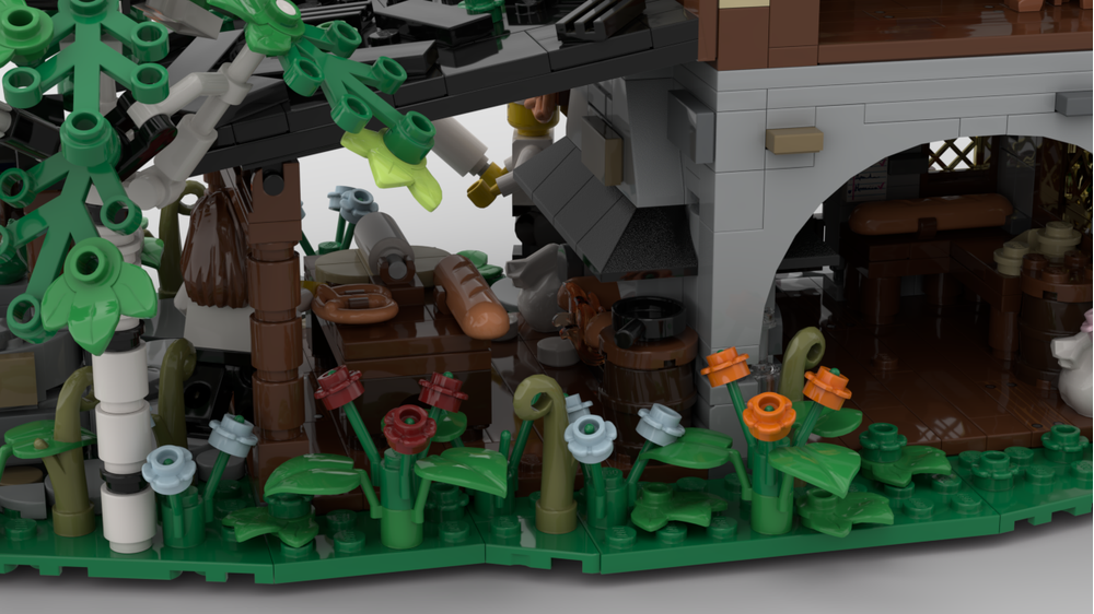 Lego Moc Medieval Bakery By Jk Brick Rebrickable Build With Lego