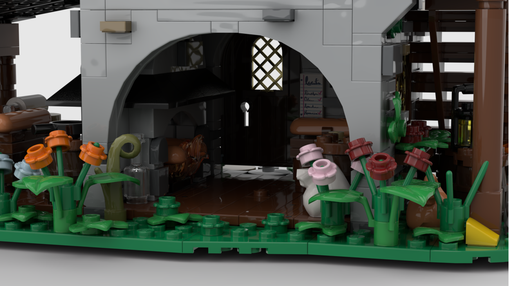 Lego Moc Medieval Bakery By Jk Brick Rebrickable Build With Lego