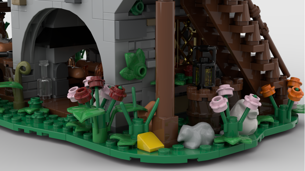 Lego Moc Medieval Bakery By Jk Brick Rebrickable Build With Lego