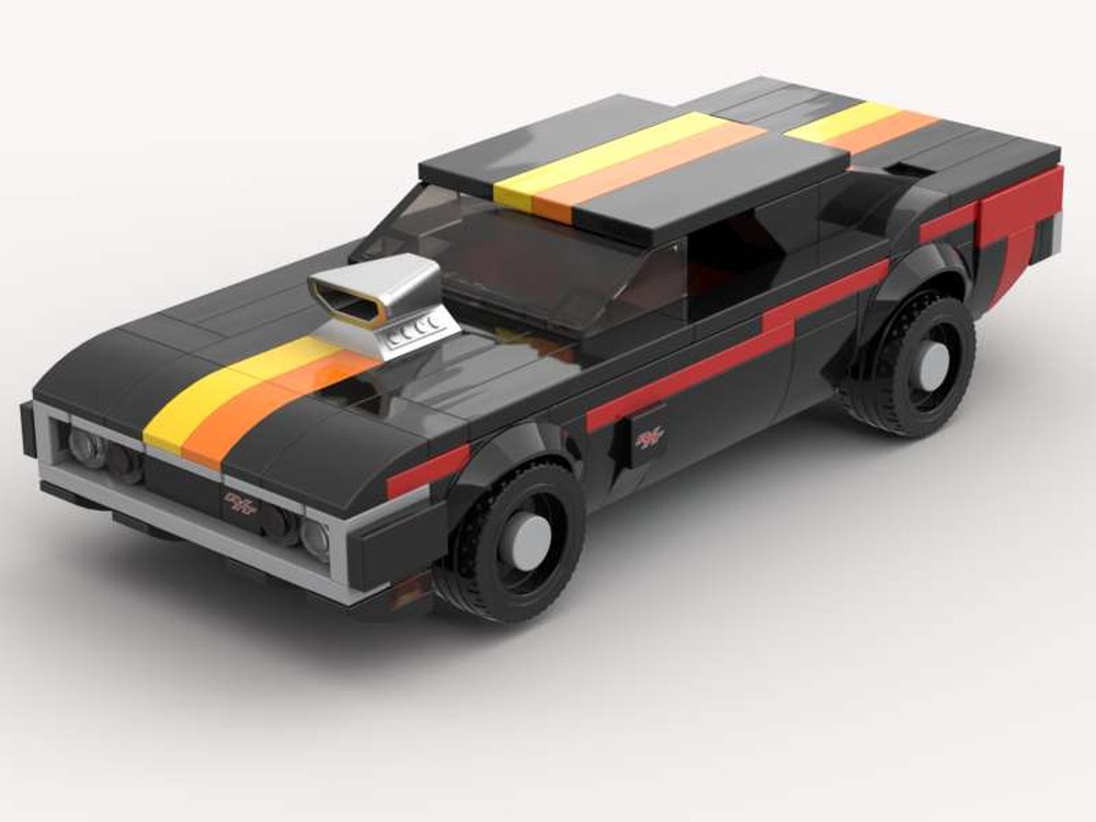 LEGO MOC 1960s-70s Muscle car Dodge Charger / Challenger 8 wide by ...