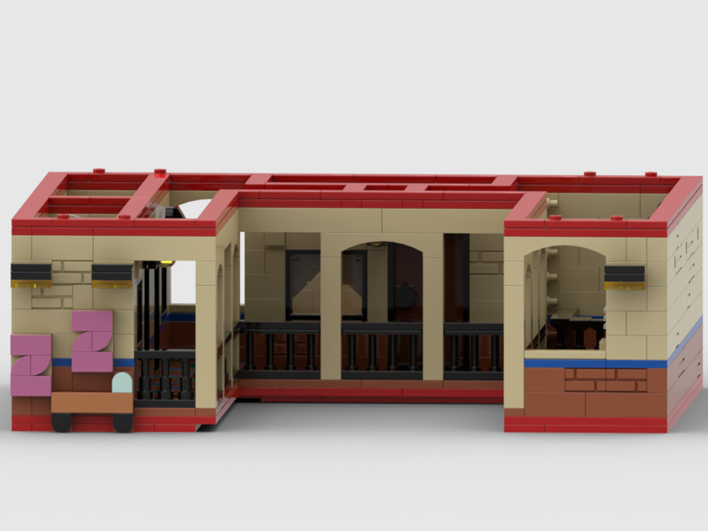 Lego Moc Budget Motel Modular By T Nova Rebrickable Build With Lego
